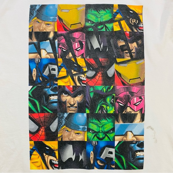 MAD Engine | Shirts | Vintage Marvel Y2k Shirt Xxl White Xmen Avengers ...